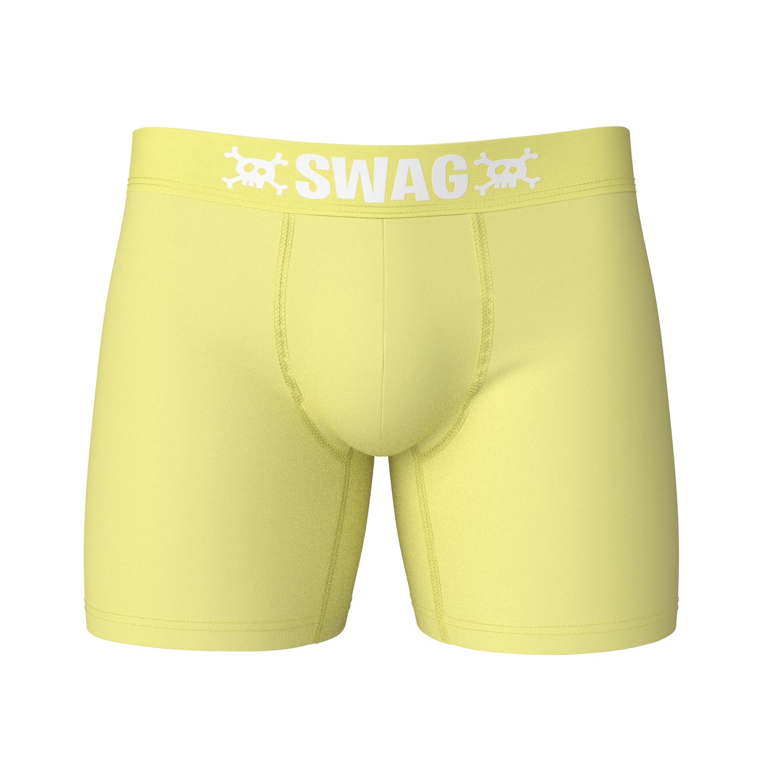 SWAG UnBasics® - Solid Atomic Yellow Boxers – SWAG Boxers